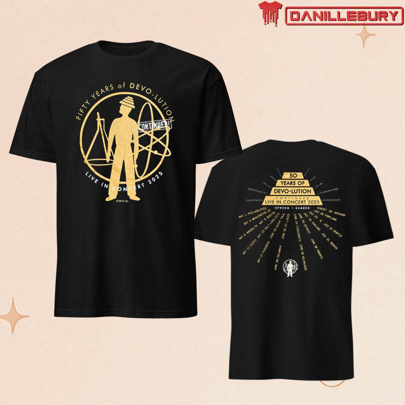 Devo 50 Years of Devolution 2025 Tour T-Shirt