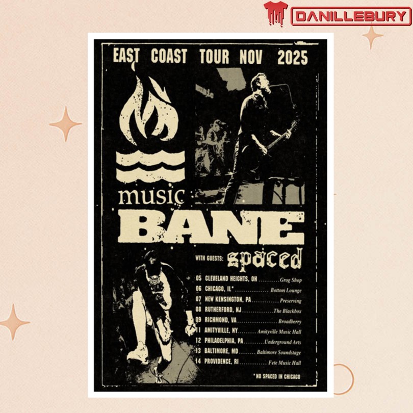 Bane 2025 East Coast Tour Poster